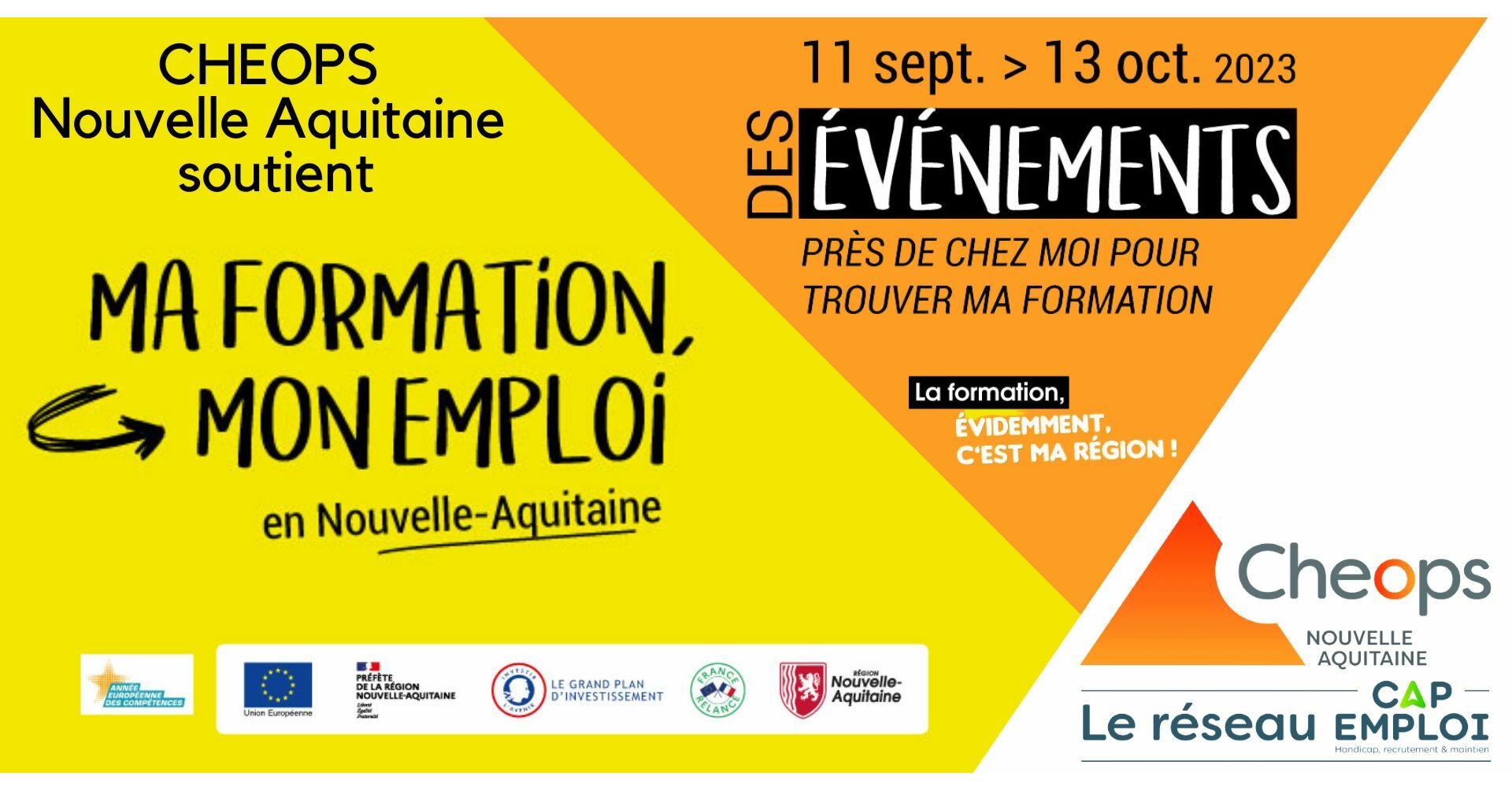 Ma formation mon emploi 2023 - Cheops Nouvelle-Aquitaine